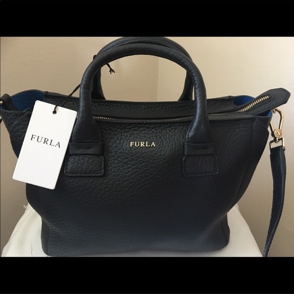 Furla | Bags | New Authentic Furla Black Leather Hand Bag | Poshmark